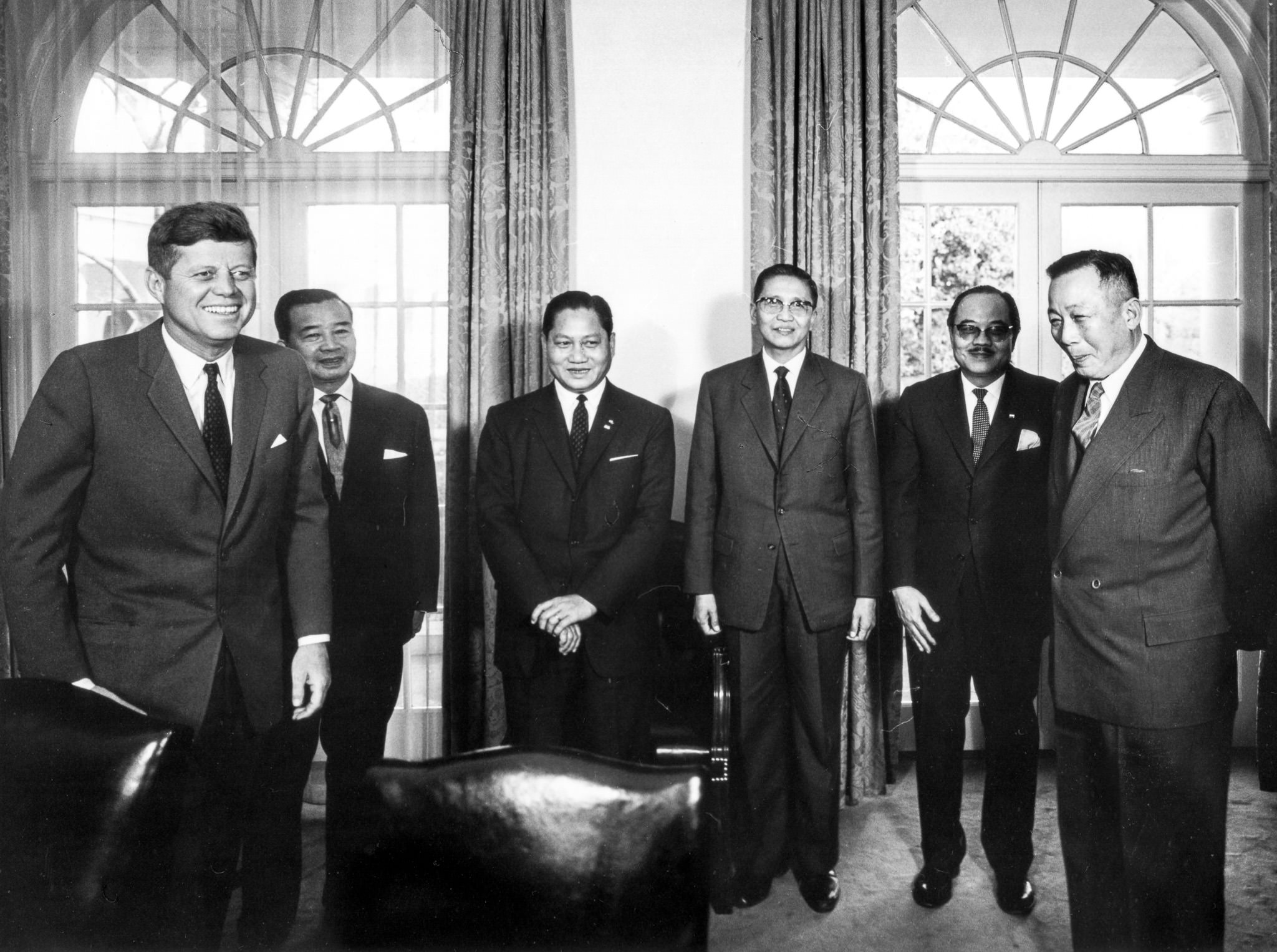JFK Meets with the King of Laos at the White House 1963 - Photographs
