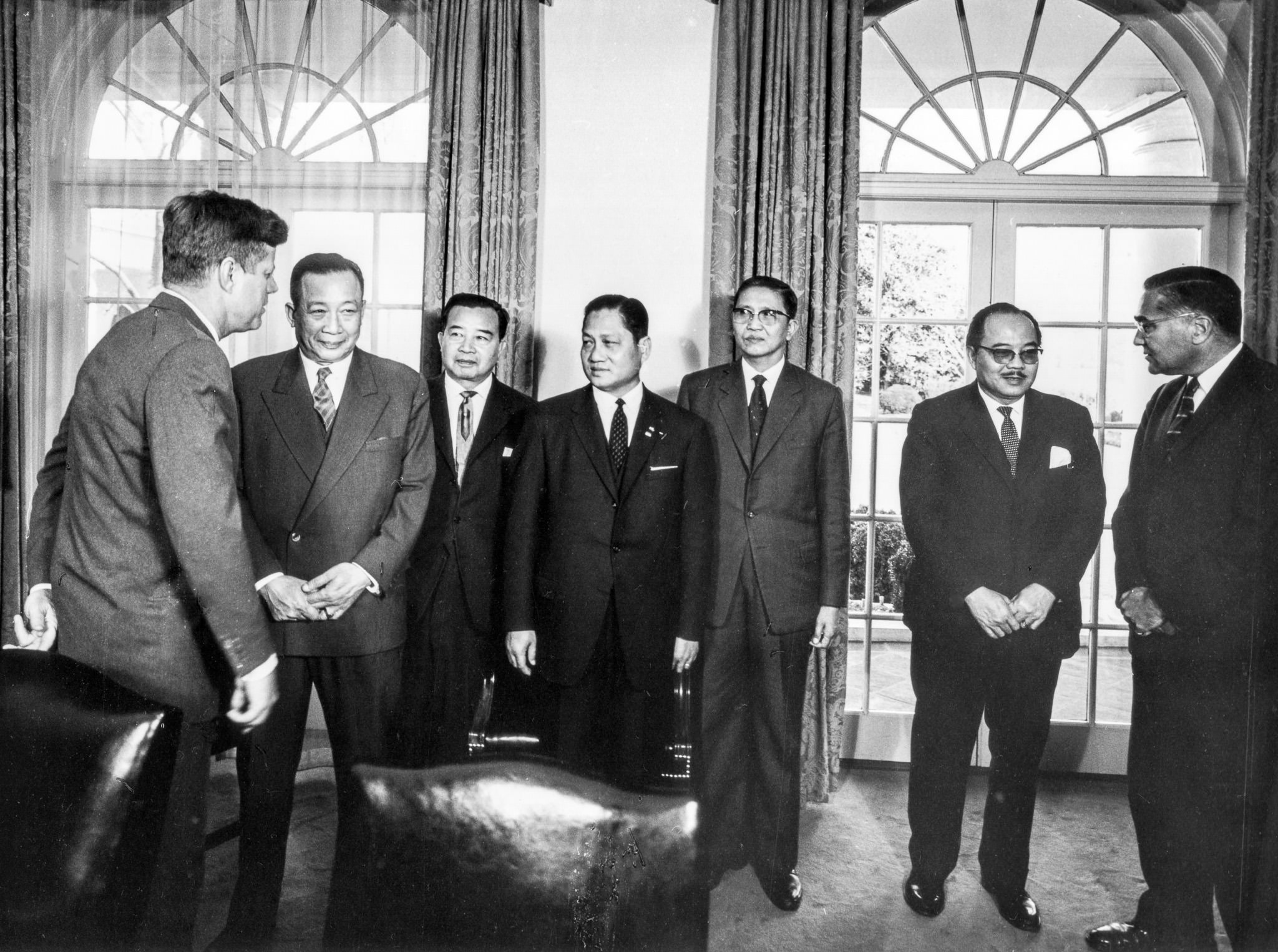 JFK Meets with the King of Laos at the White House 1963 - Photographs