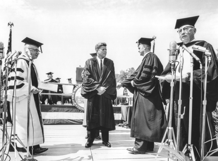 JFK's American University Commencement Address 1963 - Photographs