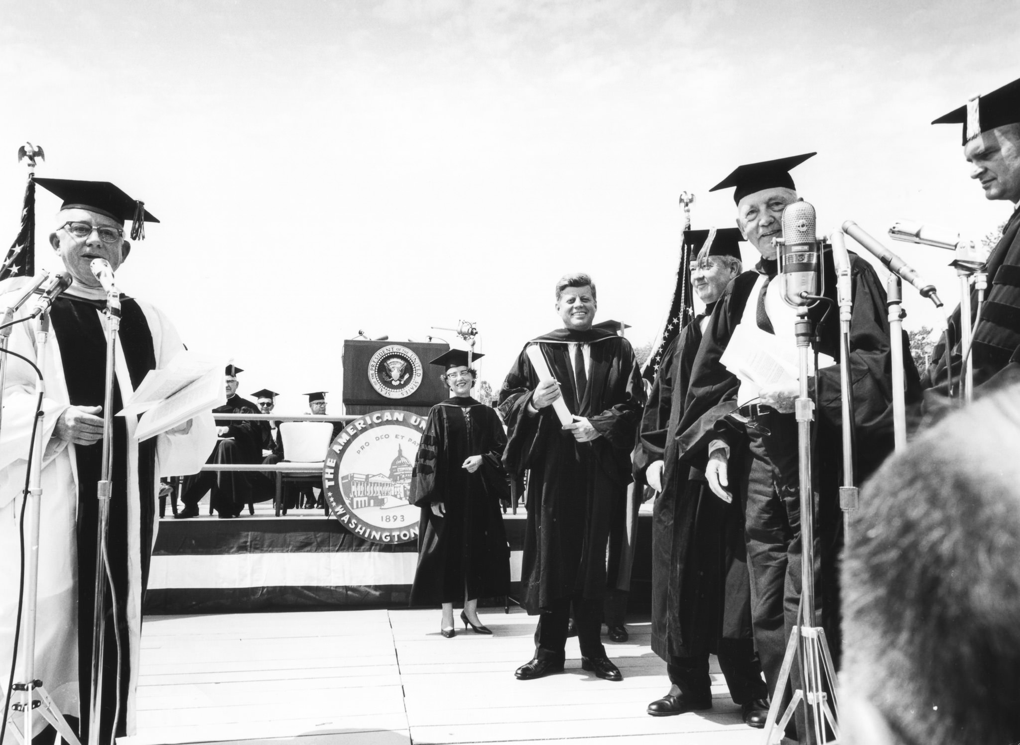 JFK's American University Commencement Address 1963 - Photographs